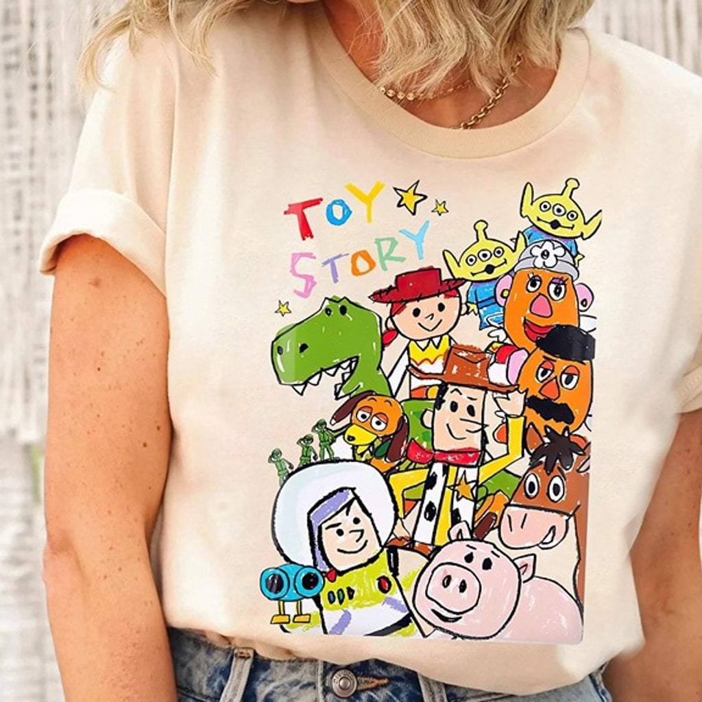 Disney Pixar Toy Story Cute Drawing Shirt Disney Toy Story Group ...