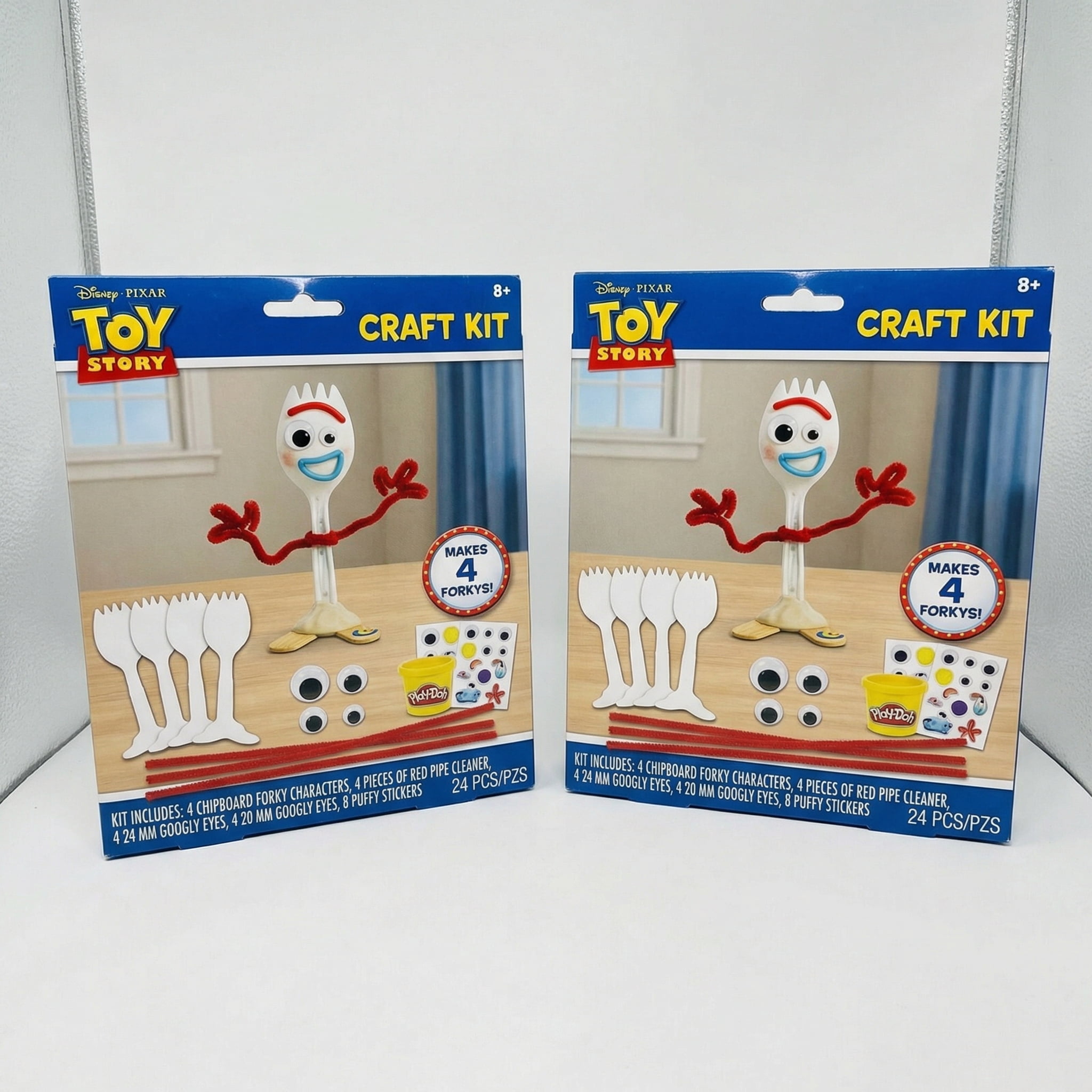 Disney Pixar Toy Story Forky Craft Kit Keychain Set, 2 Pack (48 Pieces ...