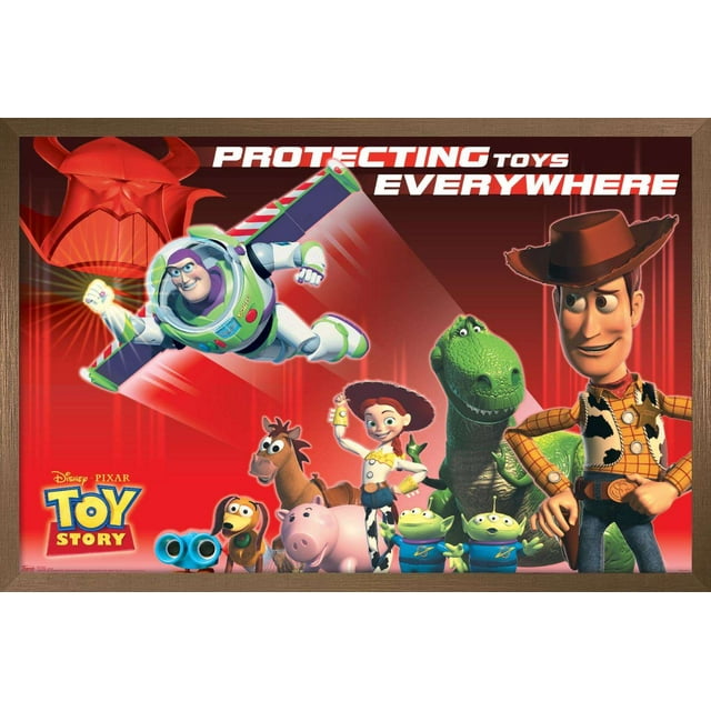 Disney Pixar Toy Story - Group Wall Poster, 14.725" x 22.375", Framed ...