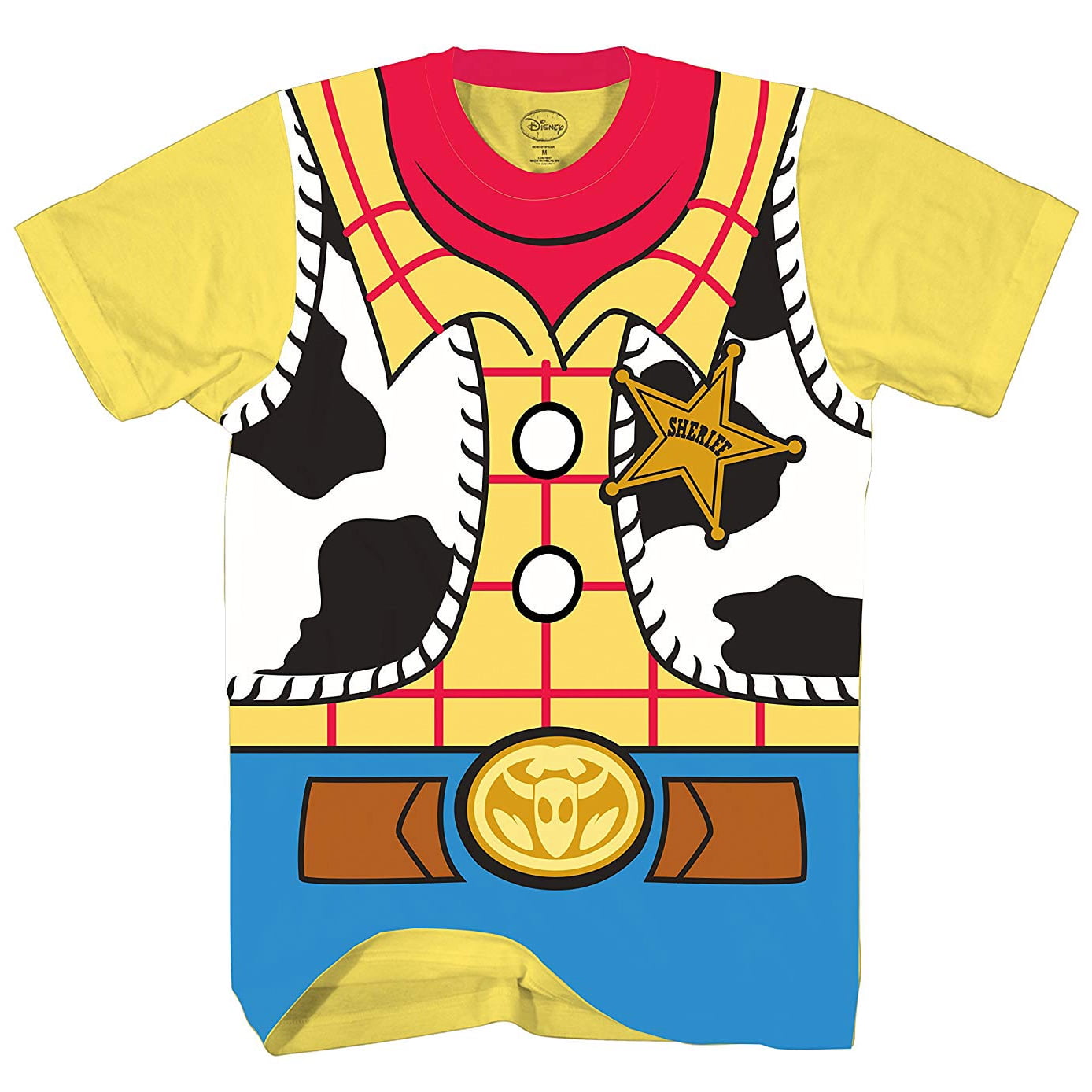 Disney Pixar Toy Story Shirt Men's I Am Woody Sheriff Cowboy Costume ...