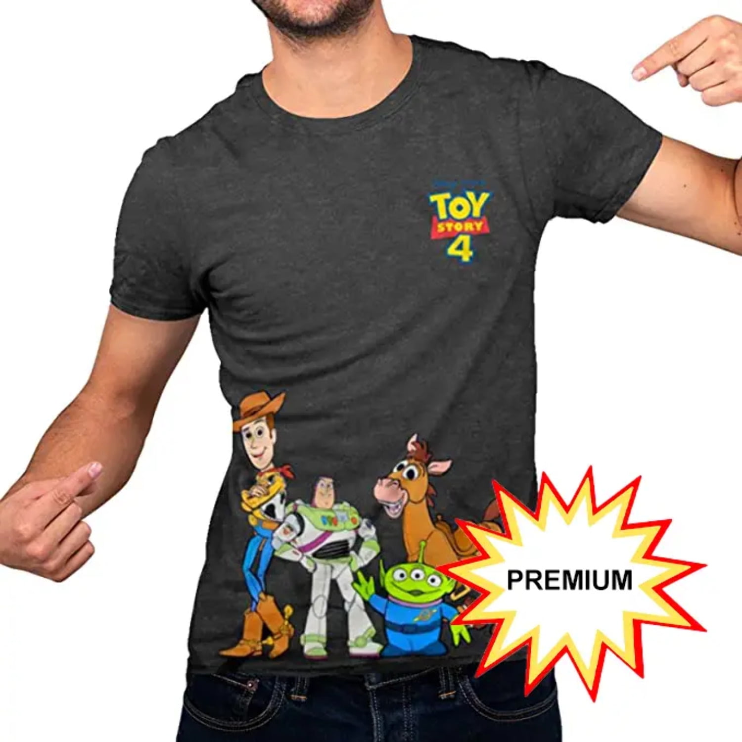 Disney Pixar Toy Story T-Shirt for Men Adult Graphic Tshirt Men's Tee ...