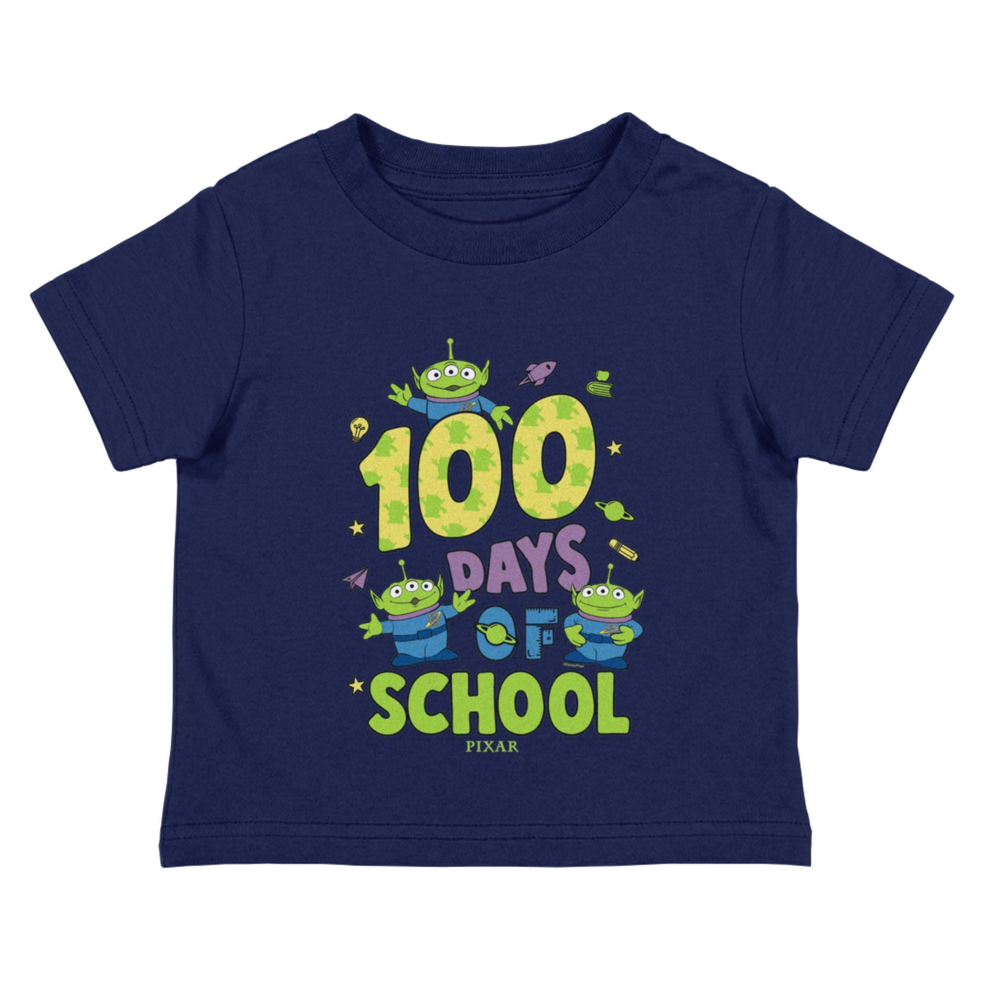 Disney Pixar Toy Story Toddler 100 Days Of Alien School T-Shirt (Navy ...