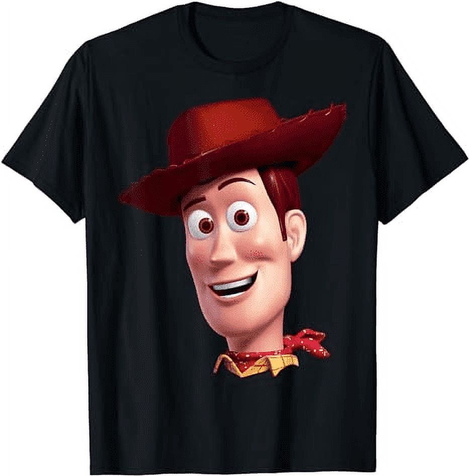 Disney Pixar Toy Story Woody Big Face T-Shirt - Walmart.com