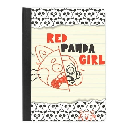 Disney Pixar Turning Red Composition Notebook Wide Ruled - One Of A