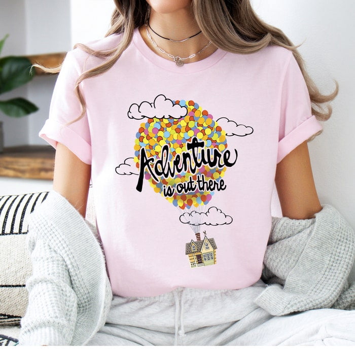Disney Pixar Up Adventure House Balloon Graphic T-Shirt, Magic Kingdom ...