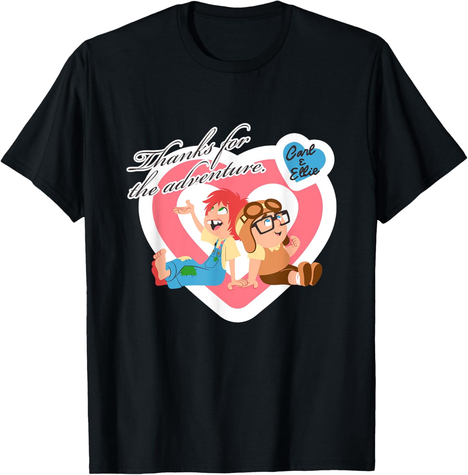 Disney Pixar Up Carl And Ellie Valentine Adventure T-Shirt - Walmart.com