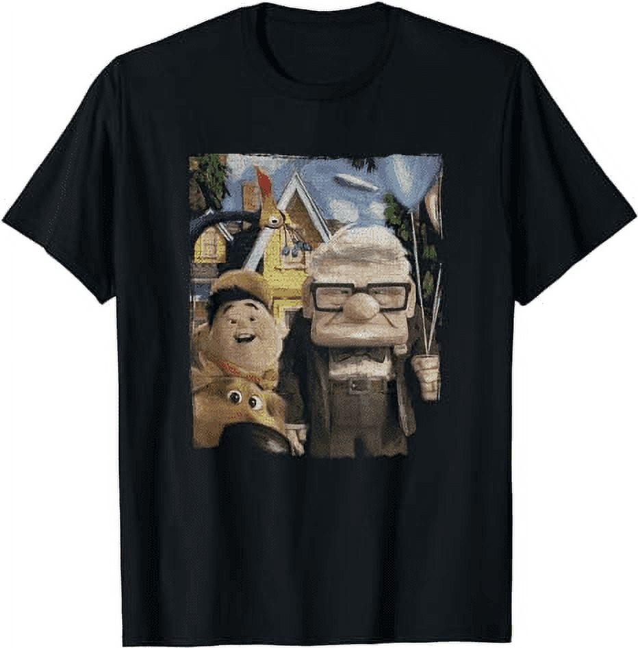 Disney Pixar Up Carl Russell Dug Kevin Vintage Painting T-Shirt ...