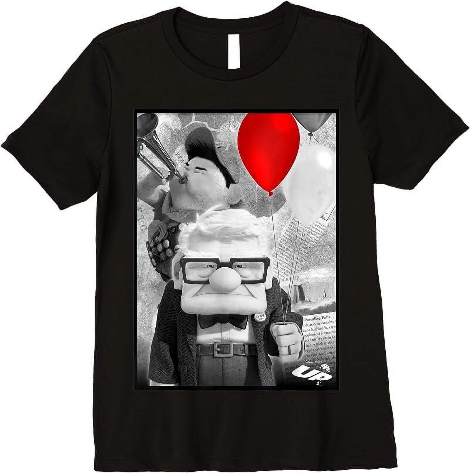 Disney Pixar Up Carl Russell Red Balloon T-Shirt - Walmart.com