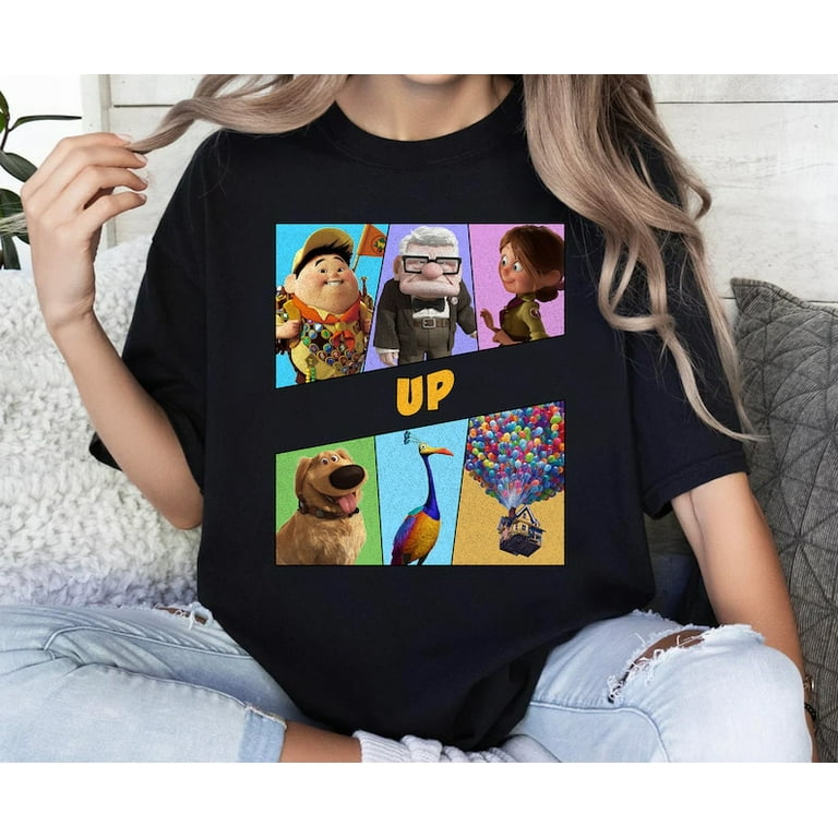 Up Movie Characters Kevin Disney Parks 2025 Pixar Up T Shirt Russel