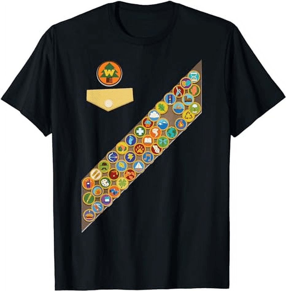 Disney Pixar Up Russell Badges Chest Patch Halloween T-Shirt - Walmart.com