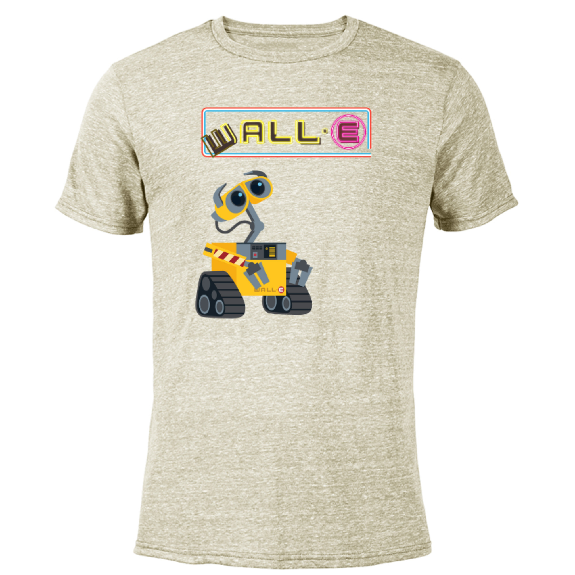 Disney Pixar WALL-E Neon Sign T-Shirt- Short Sleeve Blended T-Shirt for ...
