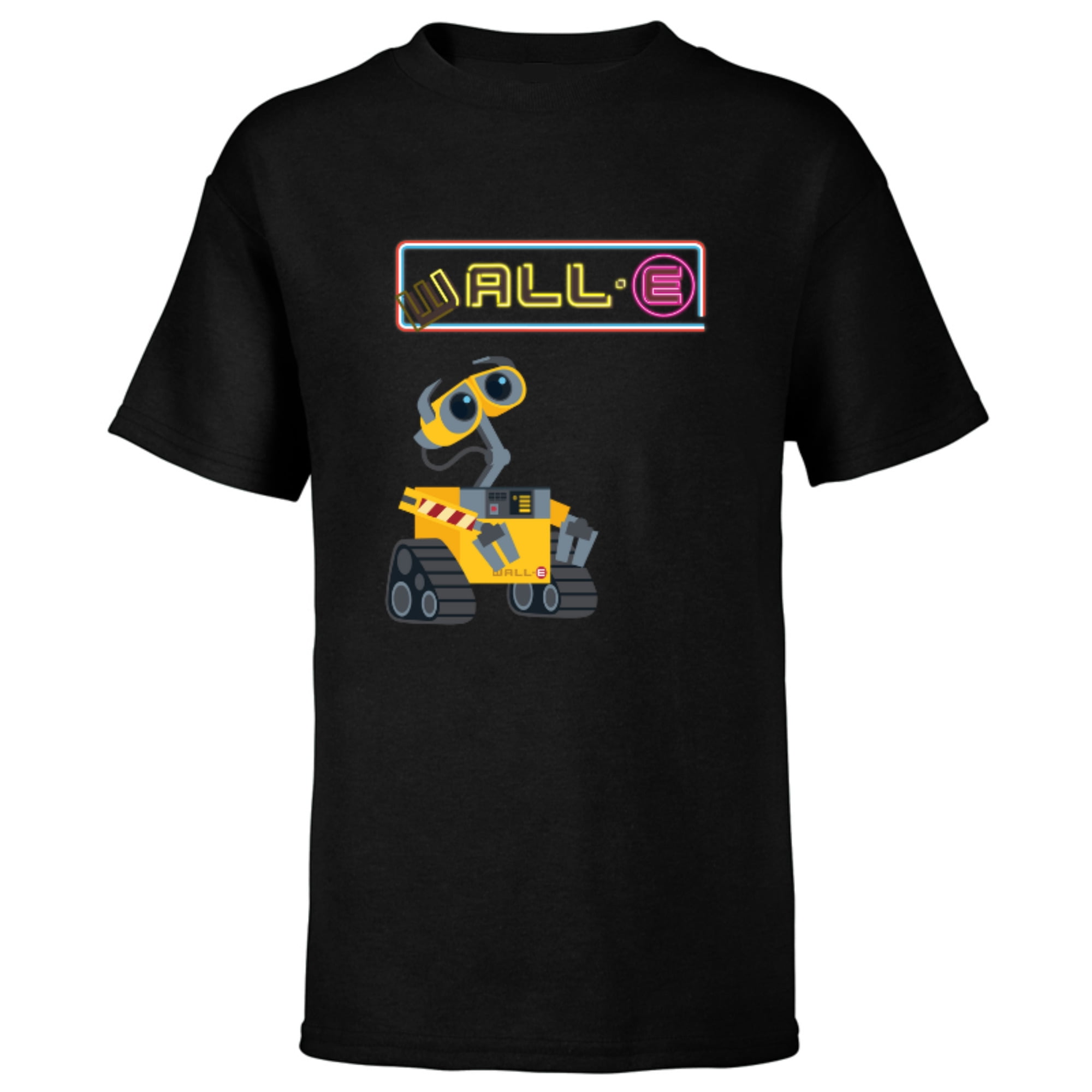 Disney Pixar WALL-E Neon Sign T-Shirt - Short Sleeve T-Shirt for Kids ...