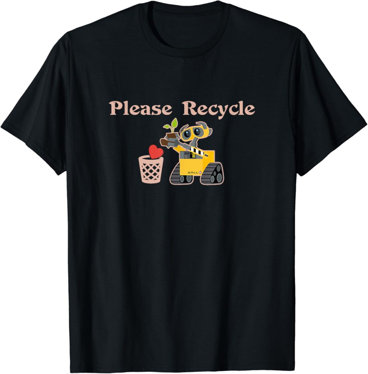 Disney Pixar Wall-E Earth Day Please Recycle Cute Wall-E Unisex T-Shirt ...