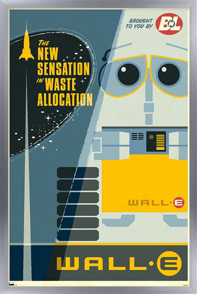 Disney Pixar Wall E New Sensation Wall Poster 22 375 X 34 Framed