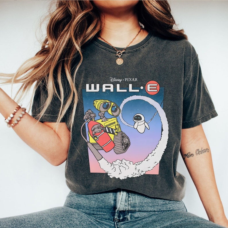 Disney Pixar Wall-e Characters Group shirt, Eve Moonscape Sweatshirt ...
