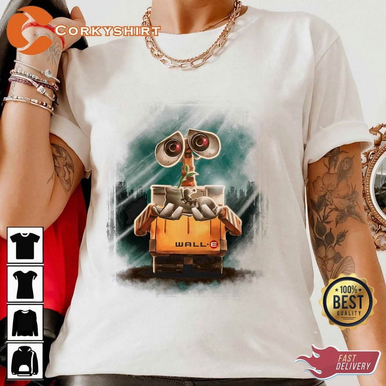 Disney Pixar Wall-e Plant Shoe Life Sprout Inspired T-shirt - Walmart.com