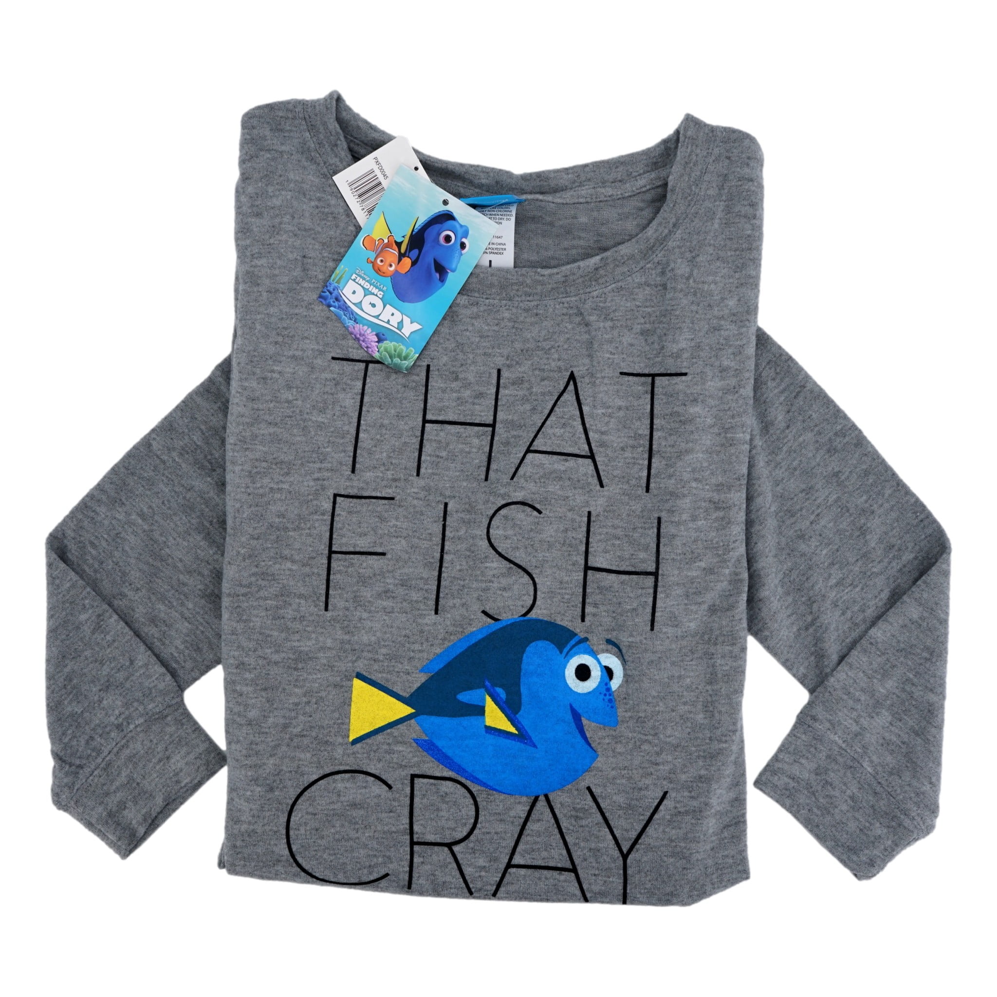 Disney Pixar Women's Finding Dory Brushed Fleece Pullover Sweatshirt ...