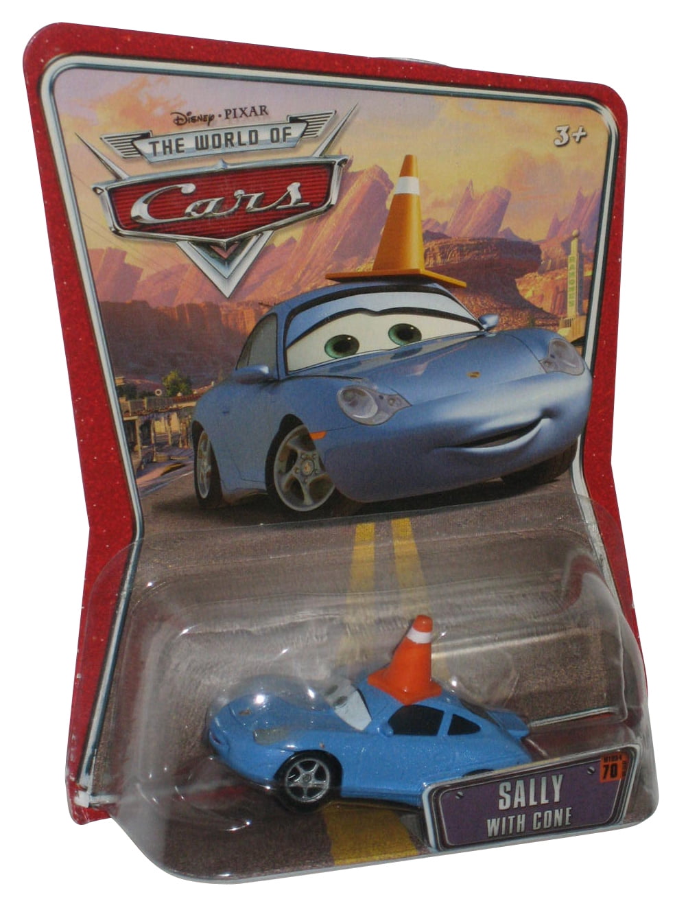 Disney Pixar World of Cars Movie Sally With Cone Die-Cast Toy Car ...