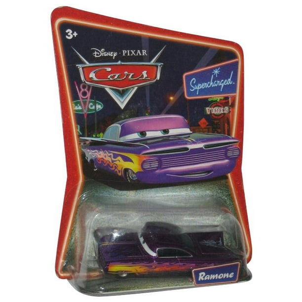 Disney Pixar World of Cars Ramone Supercharged Purple Toy Car - Walmart ...