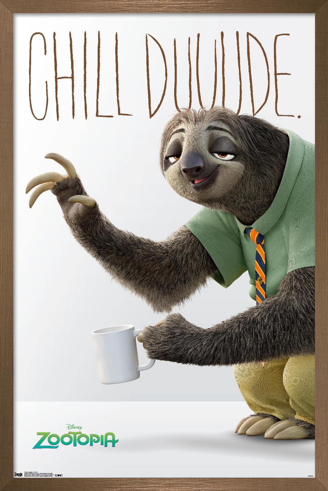 Disney Pixar Zootopia - Flash Wall Poster, 14.725" x 22.375", Framed ...
