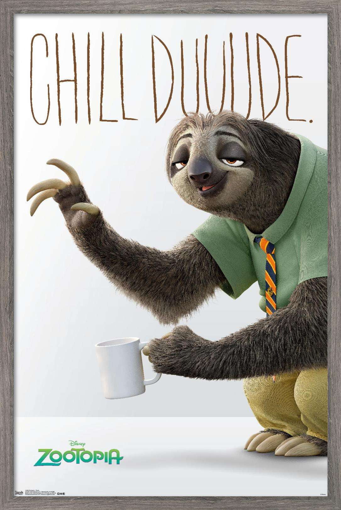 Disney Pixar Zootopia - Flash Wall Poster, 22.375" x 34", Framed ...