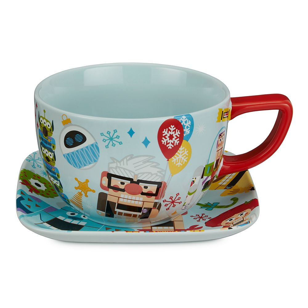 Disney Pixar artwork Holiday Soup Mug and Plate Set - Walmart.com