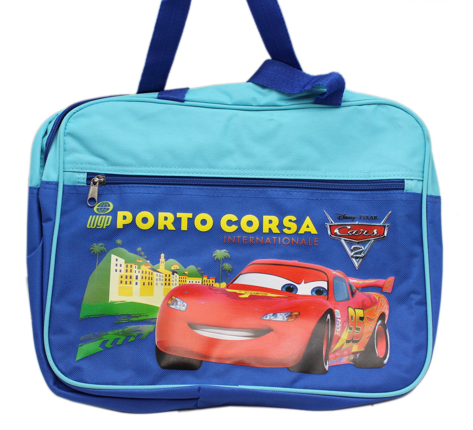 Disney Pixar's Cars 2 Porto Corsa Dual Shade Blue Duffle Bag - Walmart.com