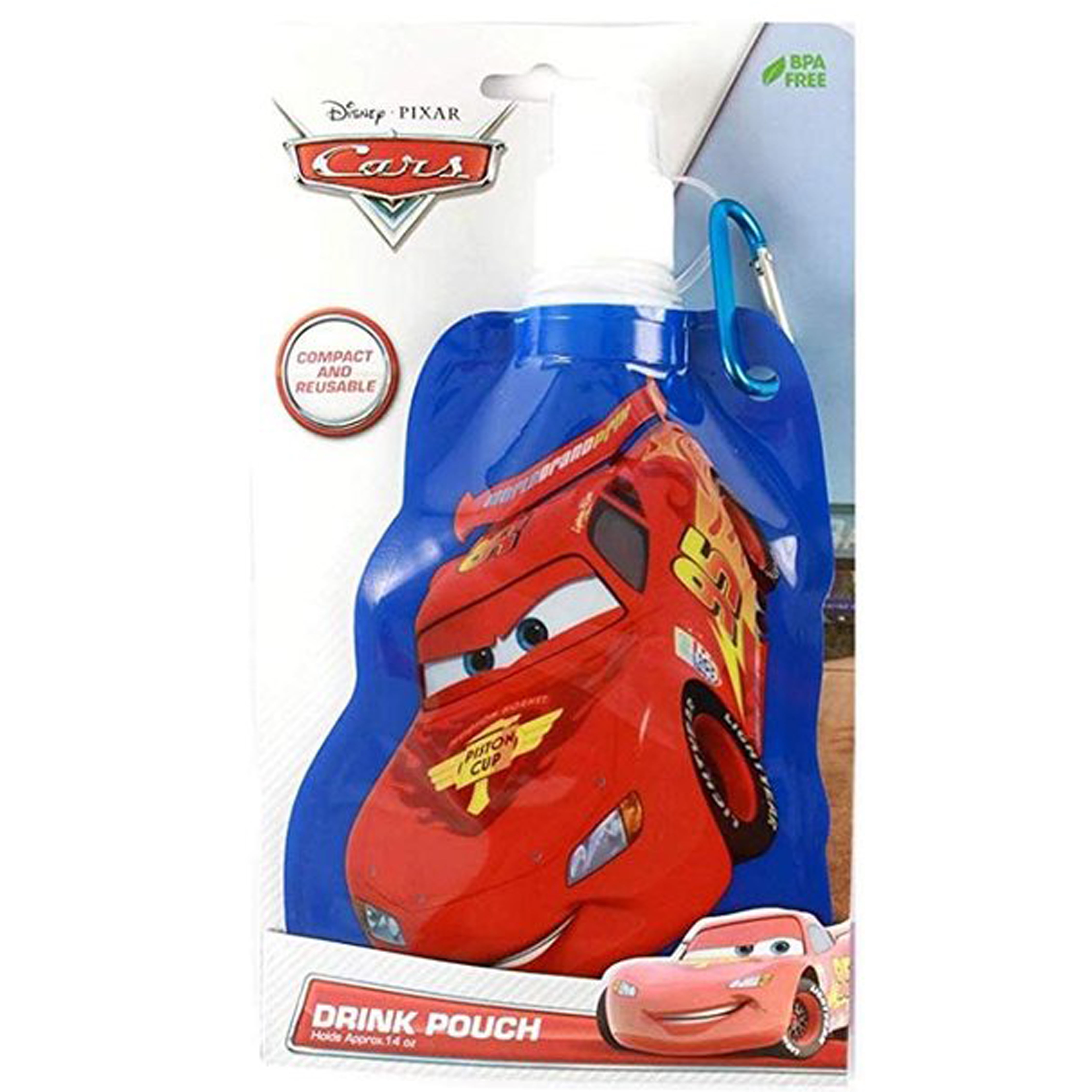Disney Pixar's Cars Reusable Foldable Drink Pouch with Backpack ...