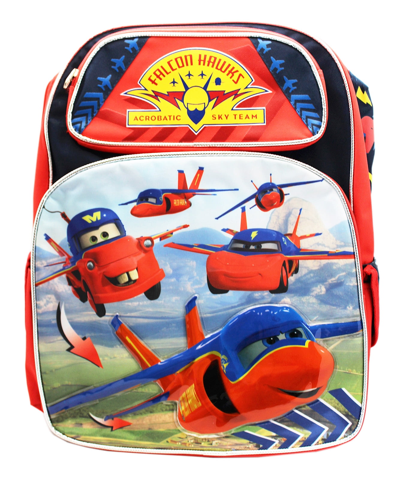 Disney Pixar's Cars Take Flight Falcon Hawks Full Size Kids Backpack ...