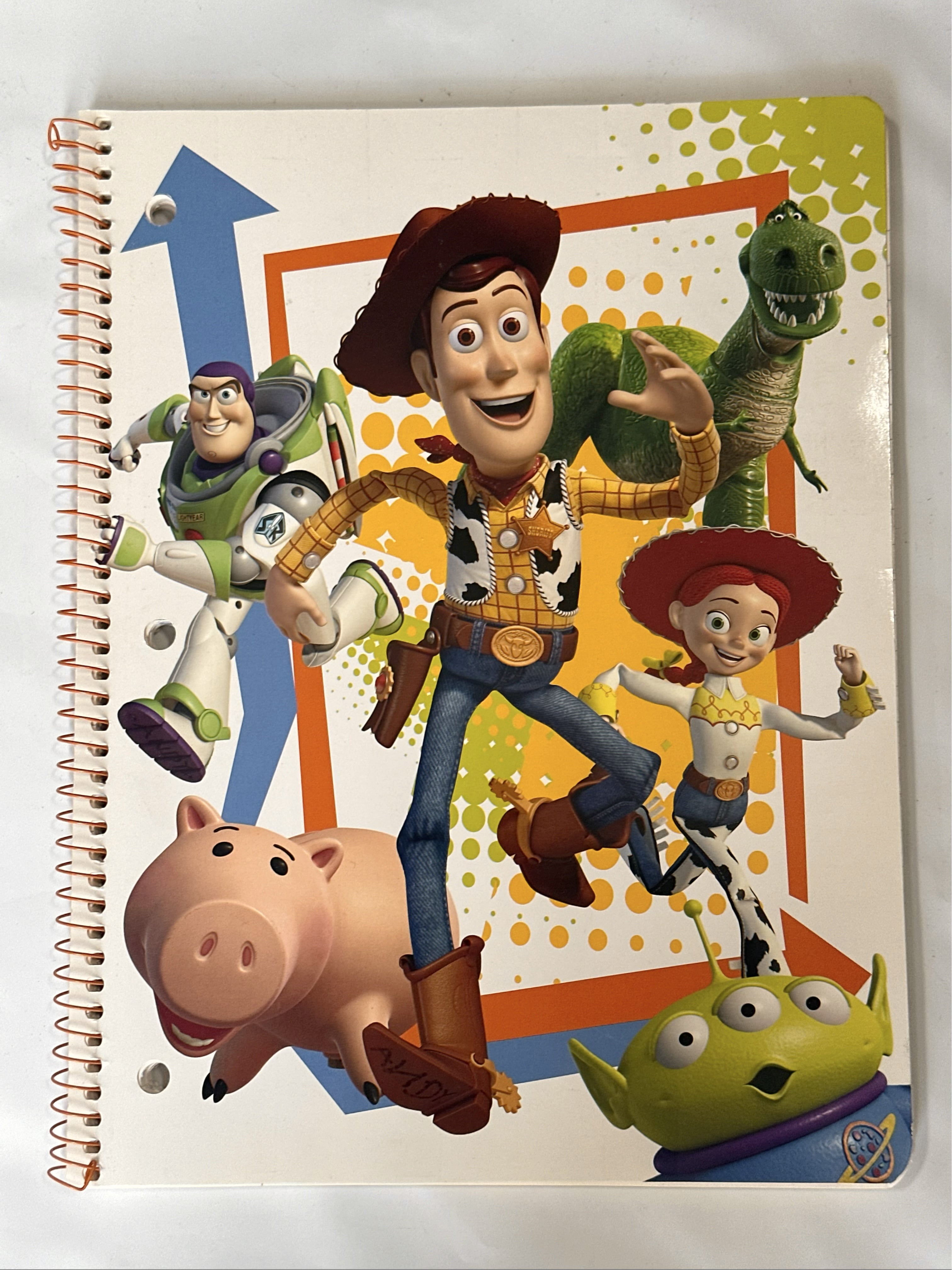 Disney Pixar's Toy Story 3 Full Cast Spiral Notebook (80 Sheets ...