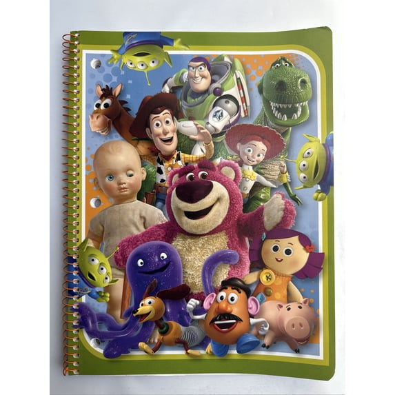 Disney Pixar's Toy Story 3 Lotso Full Cast Spiral Notebook (80 Sheets ...