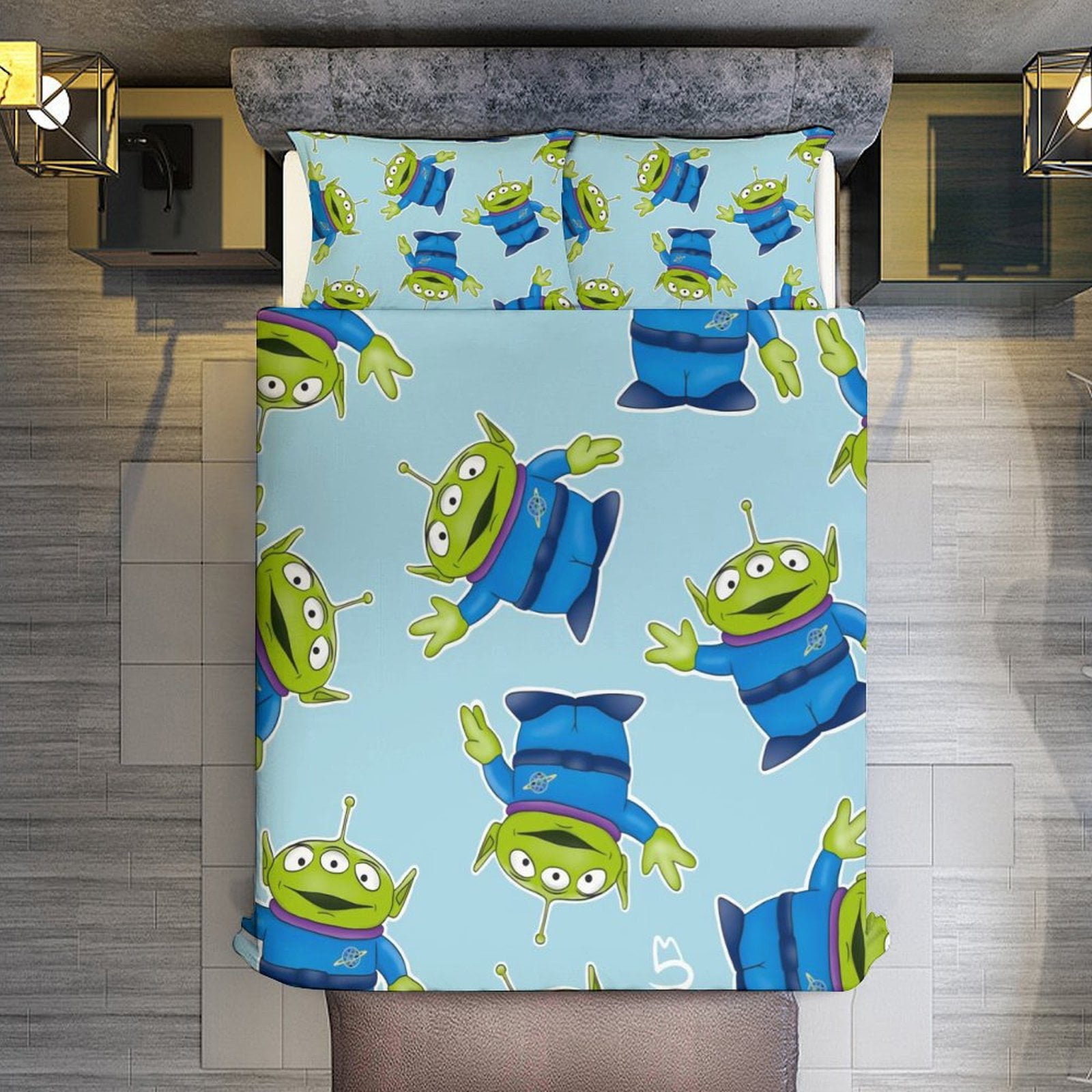 Disney&Pixar's Toy Story Alien Bed Sheet Set for Kids Boys Girls,Duvet ...