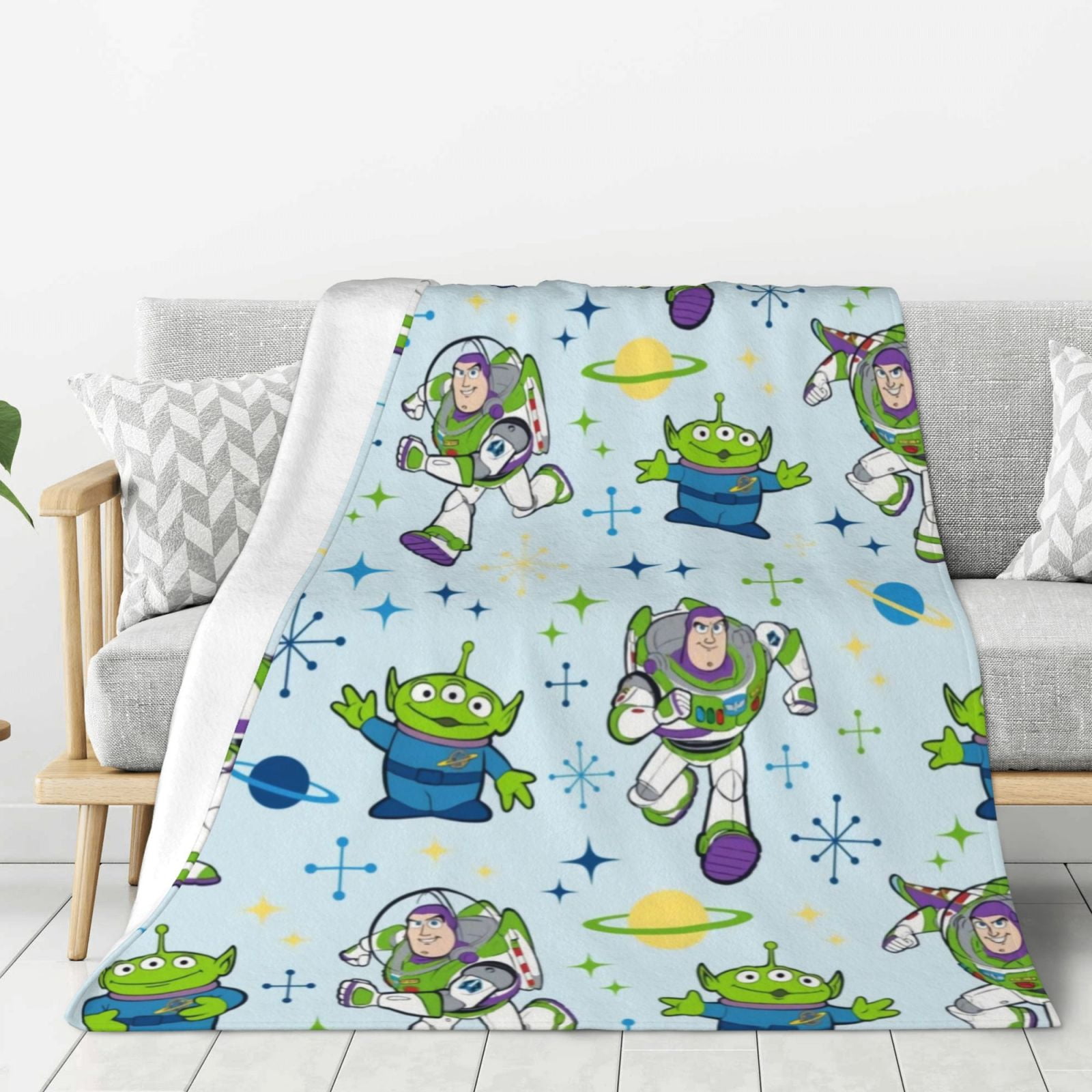 Disney&Pixar's Toy Story Alien Blanket,Throw Blanket for Kids and ...