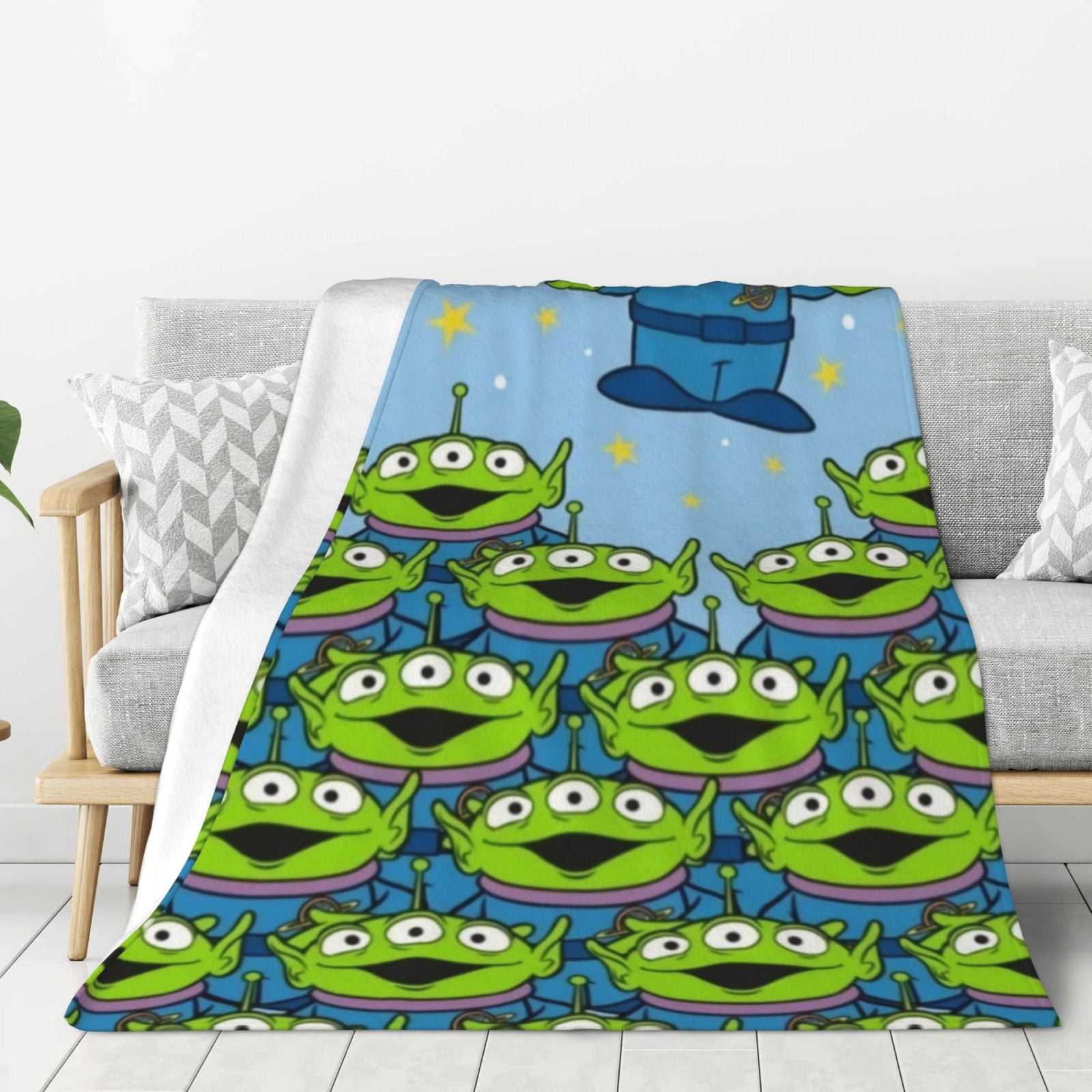 Disney&Pixar's Toy Story Alien Blanket,Throw Blanket for Kids and ...