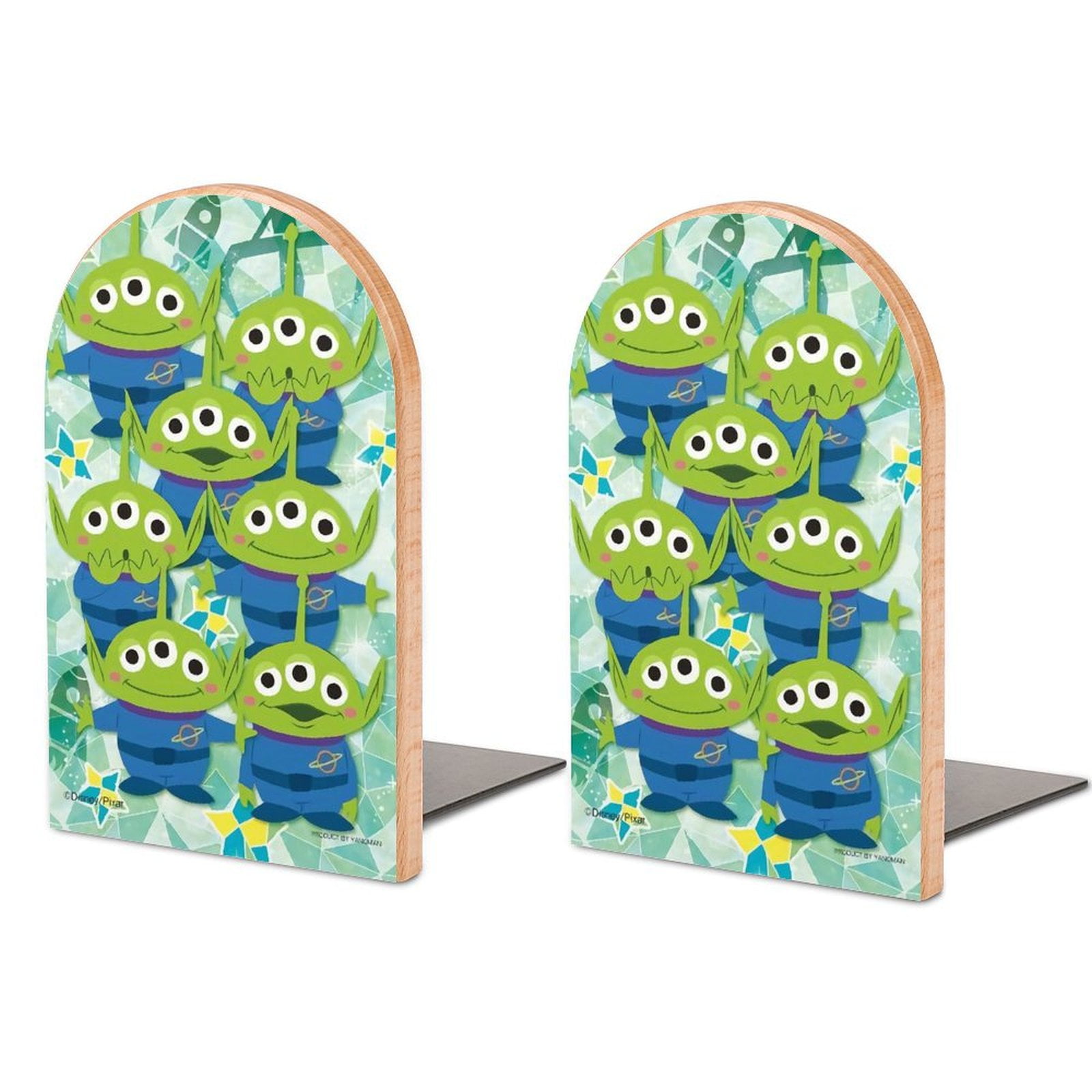 Disney&Pixar's Toy Story Alien Book Ends,Book Ends for Shelves,Beech ...