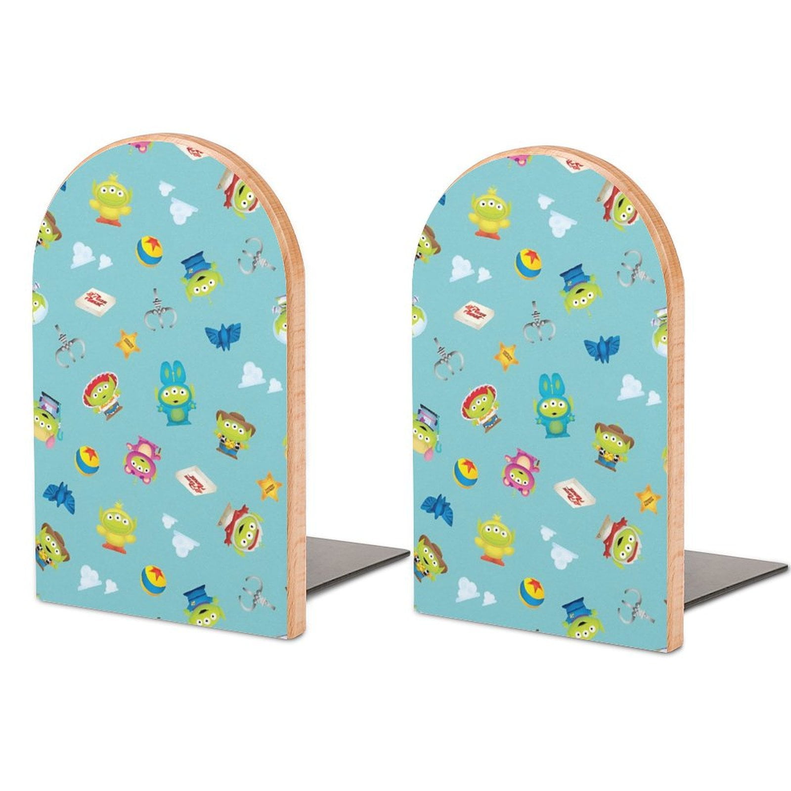 Disney&Pixar's Toy Story Alien Book Ends,Wood Bookends for Shelves to ...