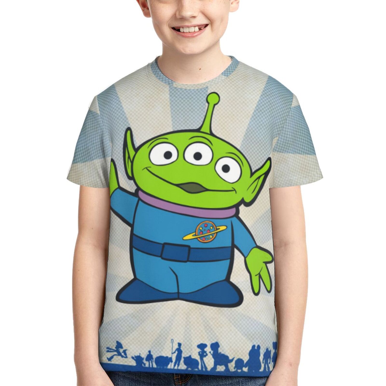 Disney&Pixar's Toy Story Alien Boys Teens Casual T Shirts,Cool 3D ...