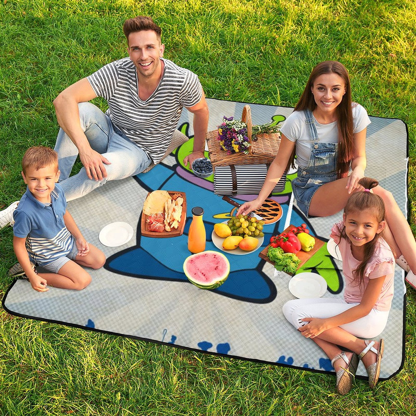 Disney&Pixar's Toy Story Alien Picnic Blanket,Foldable Waterproof Sand ...