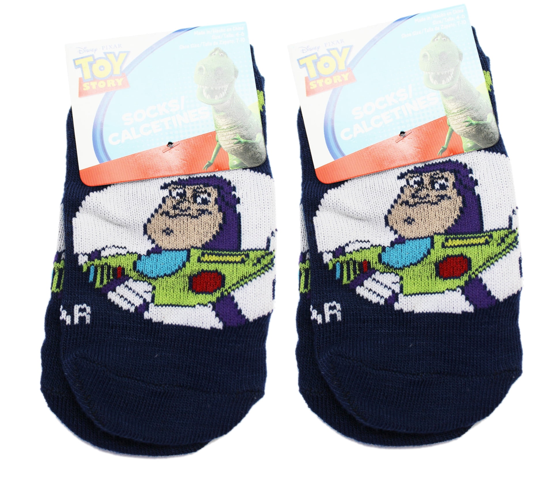 Disney Pixar's Toy Story Buzz Lightyear Navy Colored Socks (2 Pairs ...