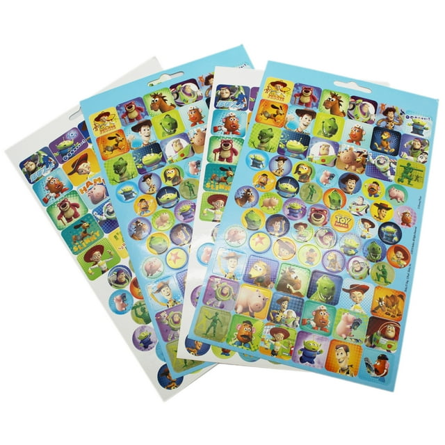 Disney Pixar's Toy Story Stickerland Pad Assorted Character Stickers (4 ...