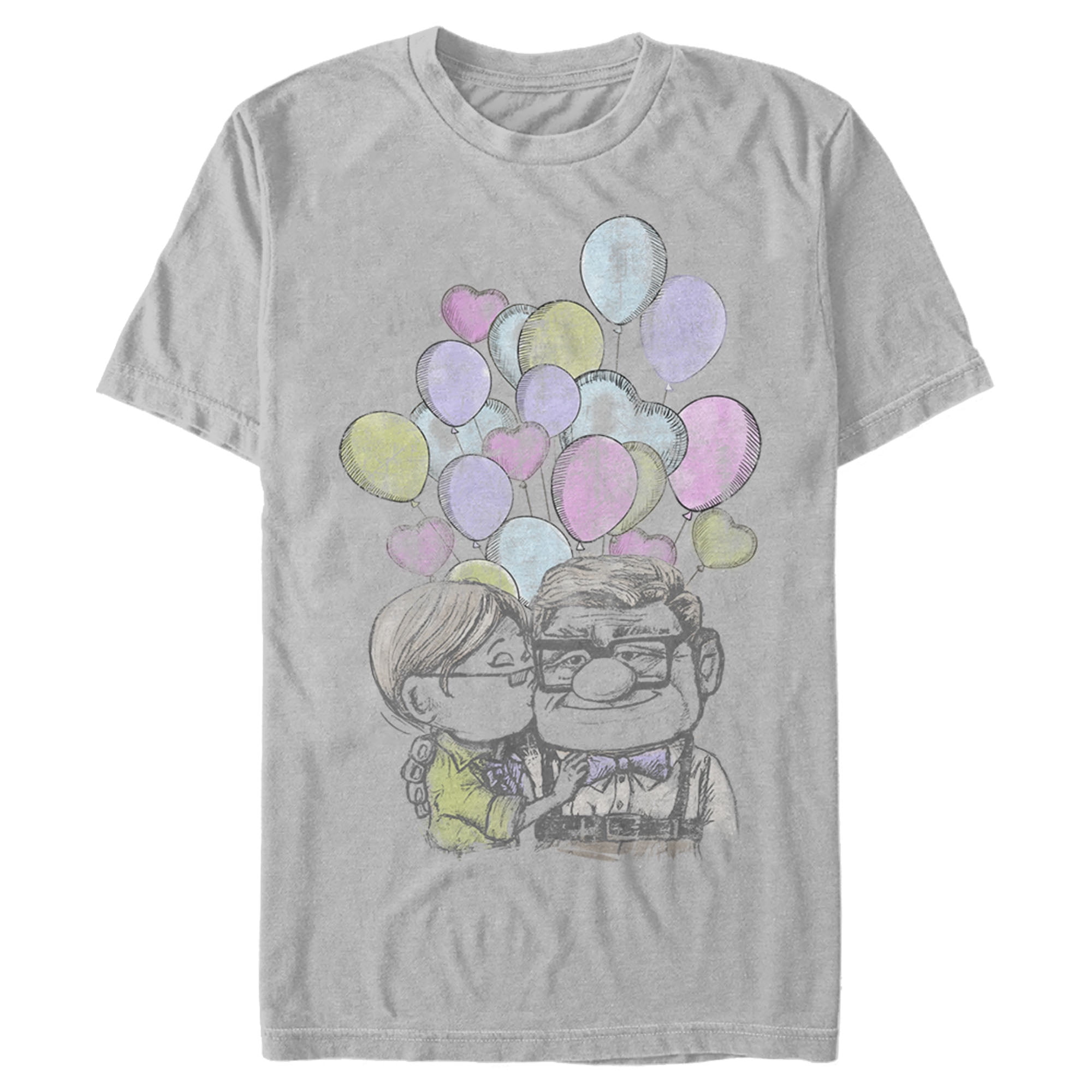 Disney / Pixar's Up Carl And Ellie Men's Valentine's Day Tee Color ...