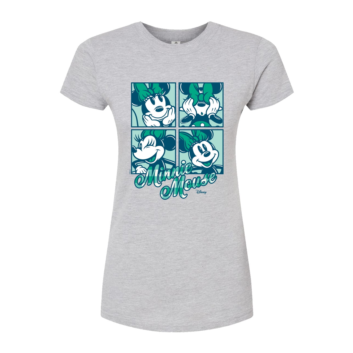 Disney - Plaid Minnie Mouse - Juniors Fitted Graphic T-Shirt - Walmart.com