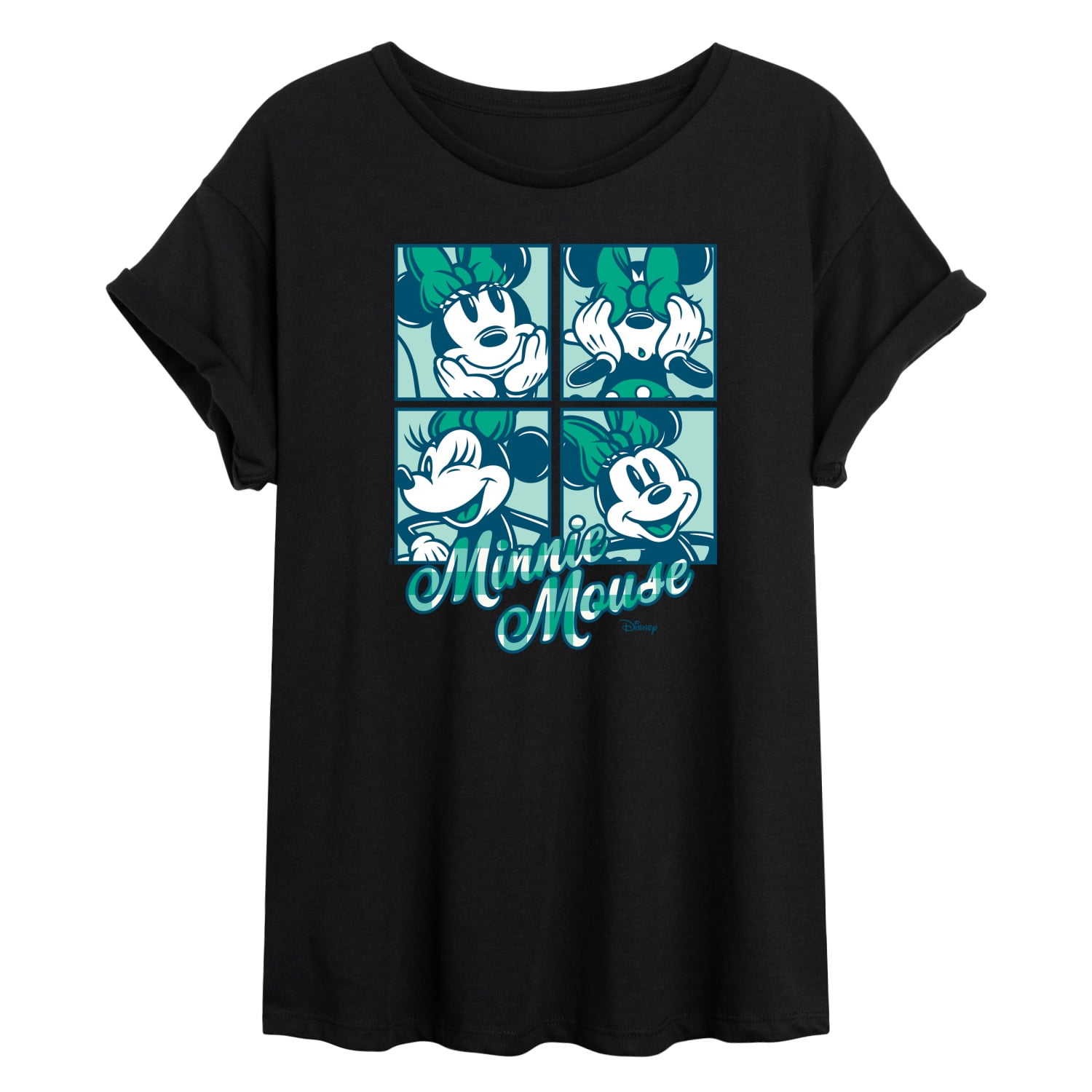 Disney - Plaid Minnie Mouse - Juniors Ideal Flowy Muscle T-Shirt ...