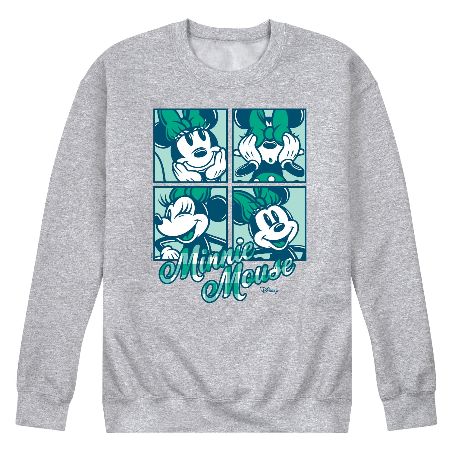 Disney - Plaid Minnie Mouse - Men's Crew Neck Fleece Pullover - Walmart.com