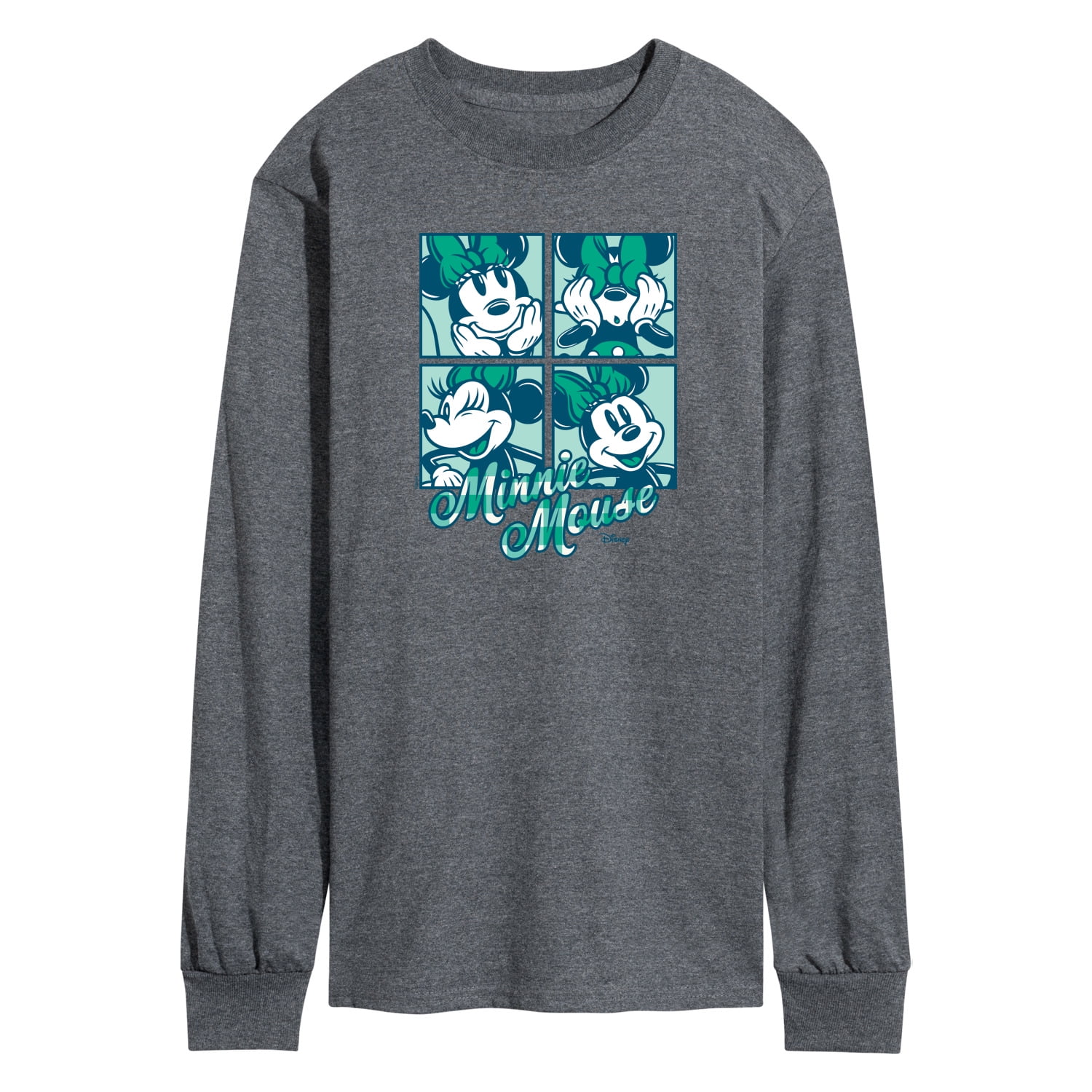 Disney - Plaid Minnie Mouse - Men's Long Sleeve Graphic T-Shirt ...