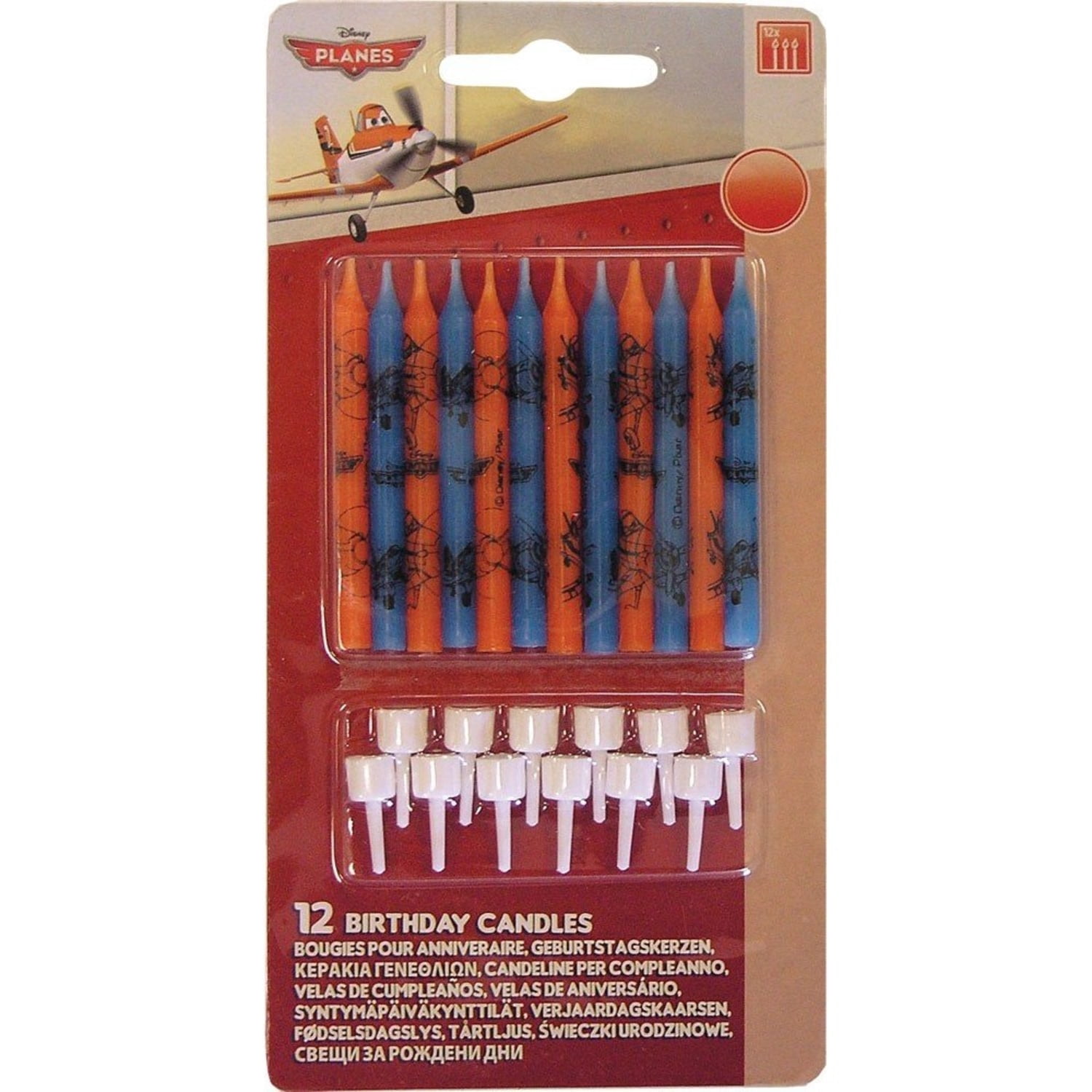 Disney Planes Riley Dusty & Skipper Birthday Candles (Pack of 12 ...