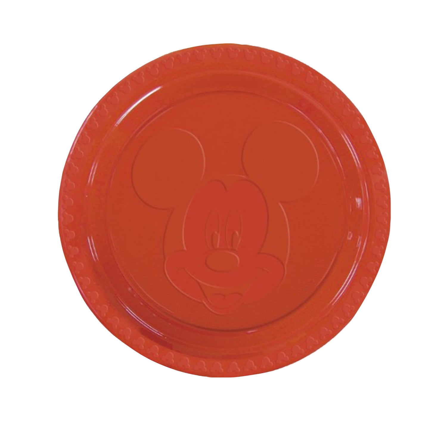 Disney Plastic Embossed Mickey Mouse Dinner Plate (Pack of 8) - Walmart.com