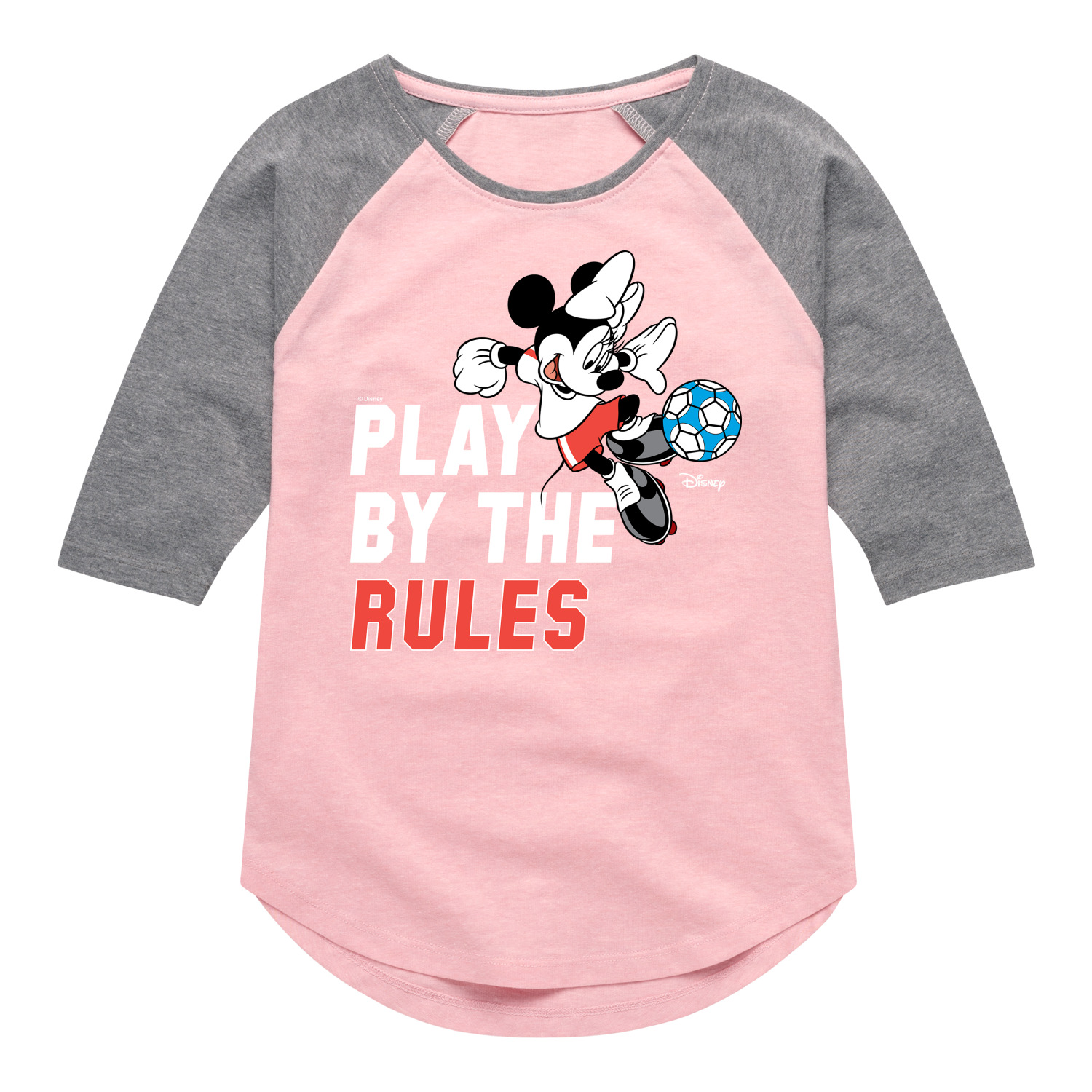 Disney - Play By The Rules Soccer - Toddler & Youth Girls Raglan Graphic T-Shirt - Walmart.com