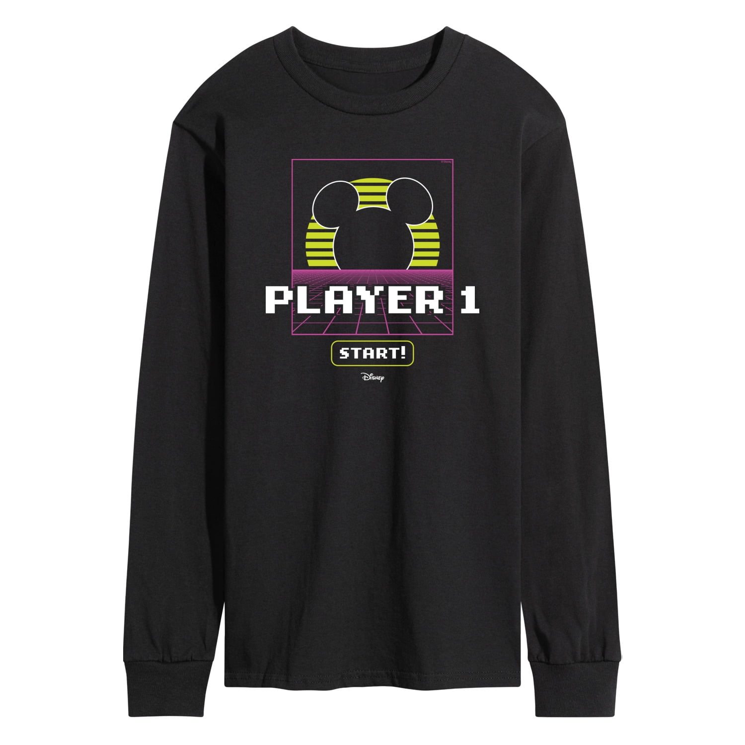 Disney - Player 1 Start - Men's Long Sleeve T-Shirt - Walmart.com