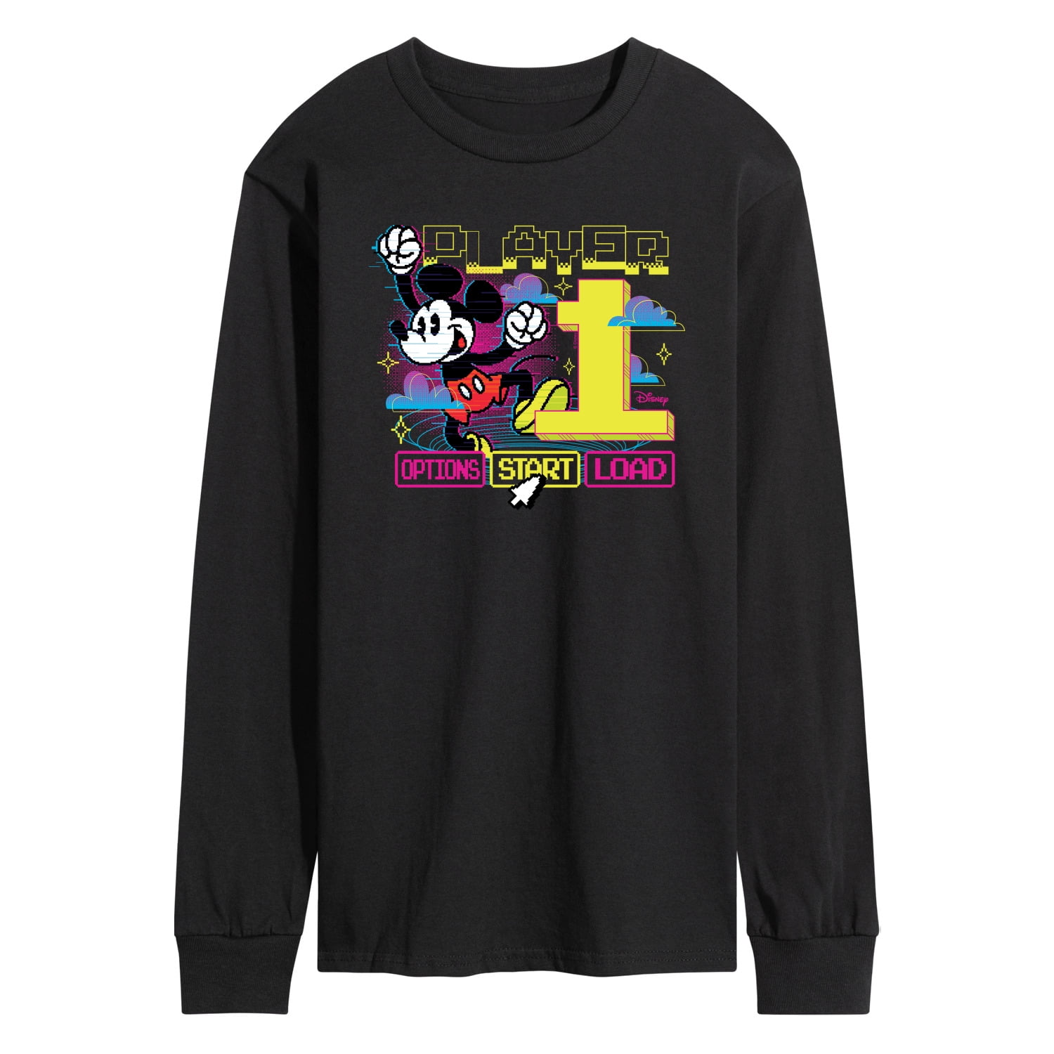 Disney - Player 1 Start - Men's Long Sleeve T-Shirt - Walmart.com